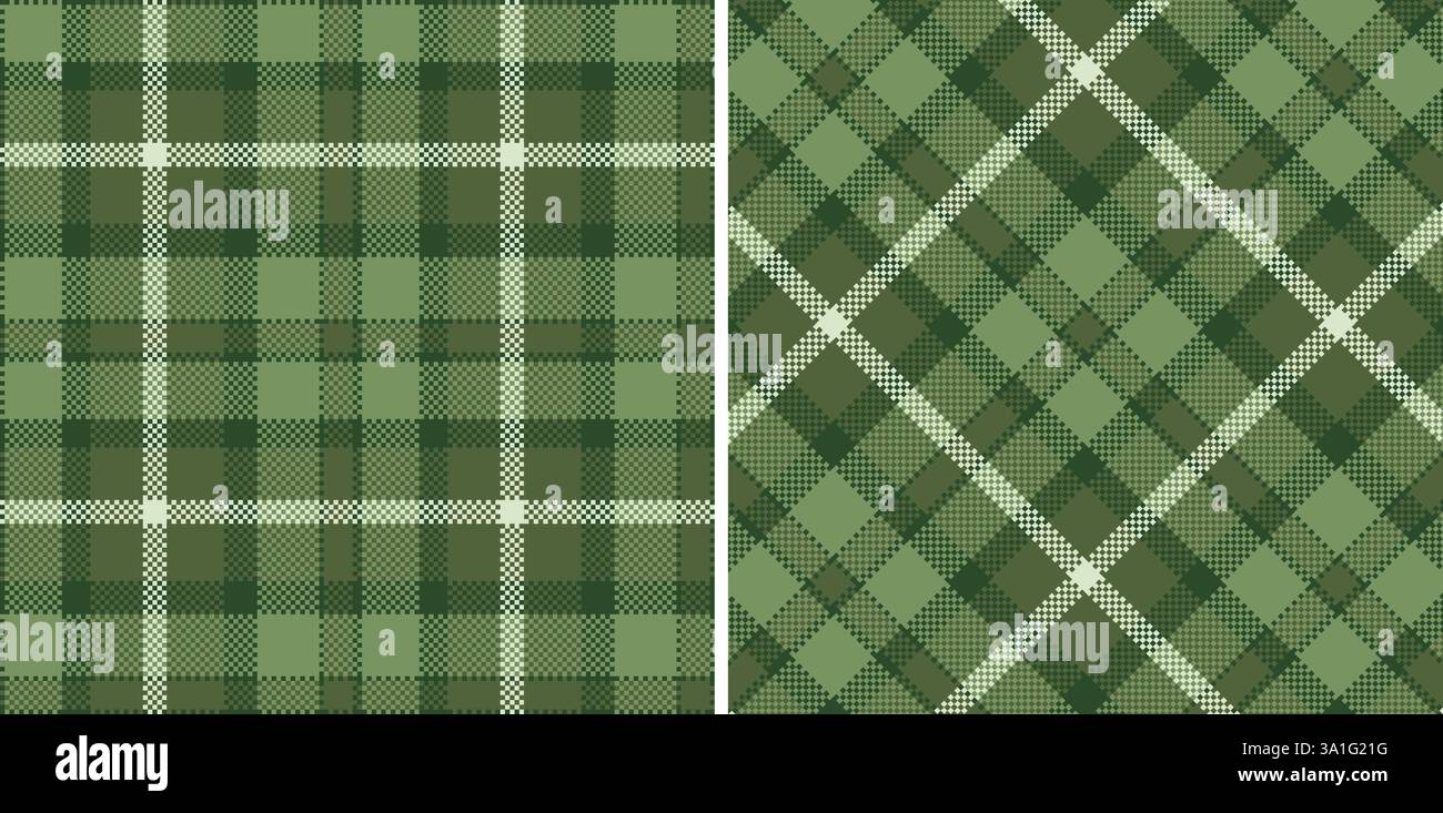 Madras Plaid Seamless Patterns in Gradient themed colors Stock Vector ...