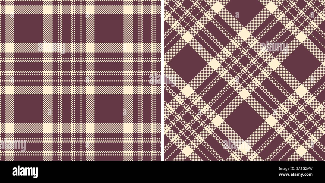 Madras Plaid Seamless Patterns in Gradient themed colors Stock Vector ...