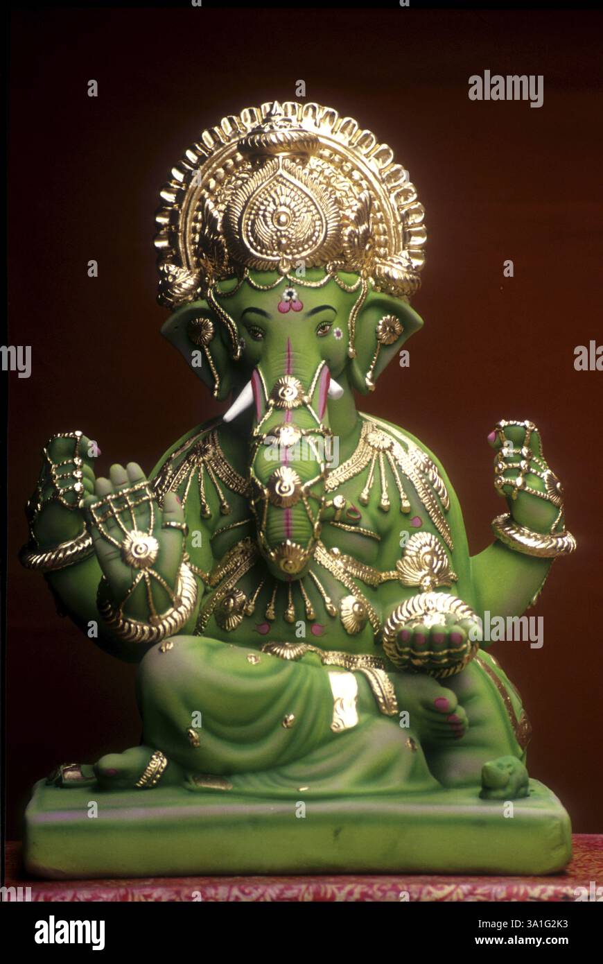 A statue of Elephant headed god Lord Ganesha, India, Asia Stock Photo ...