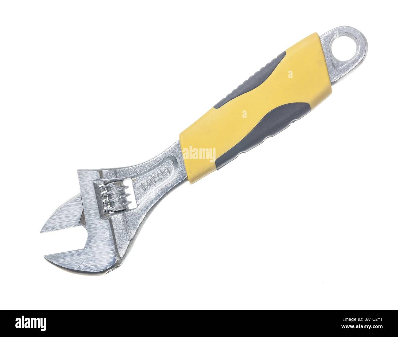 Monkey wrench isolated on white Stock Photo - Alamy