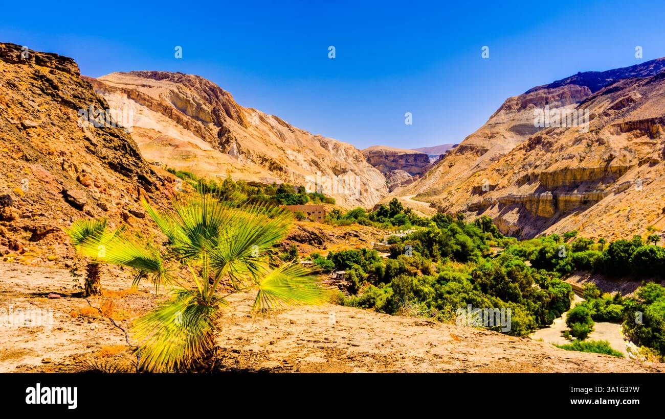 Ma'in Hotsprings, Waterfalls, Valley, and resort Stock Photo - Alamy