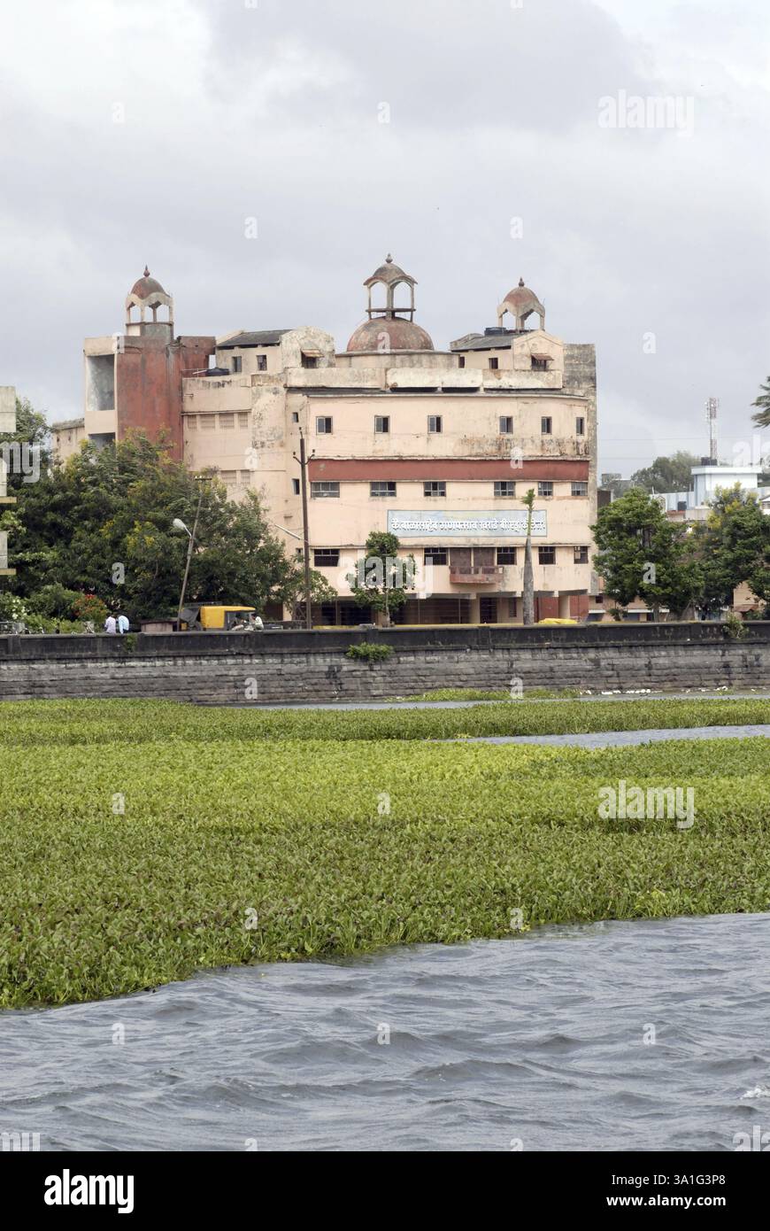 Rankala Lake with building, Kolhapur, Maharashtra, India, Asia Stock ...