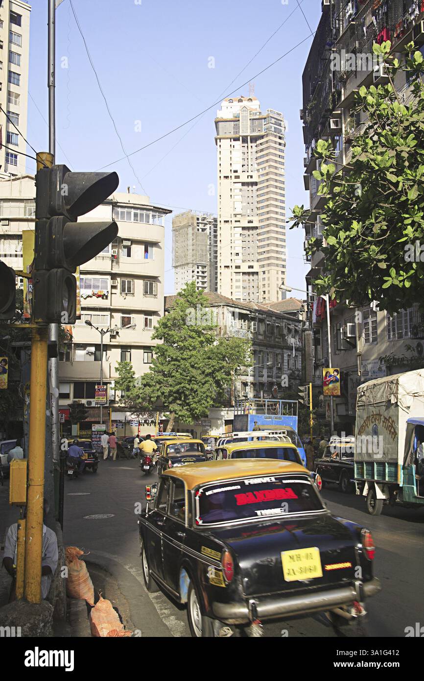 Skyscrapers and buildings, August kranti marg, Grant Road, Bombay ...