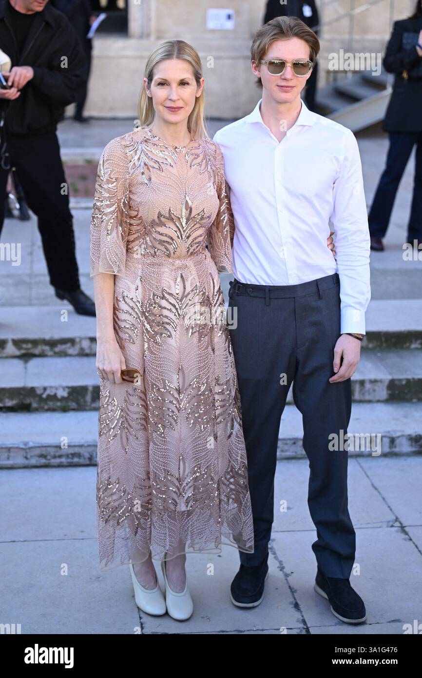 Paris, France. 08th Mar, 2025. Kelly Rutherford and Hermes Gustaf ...