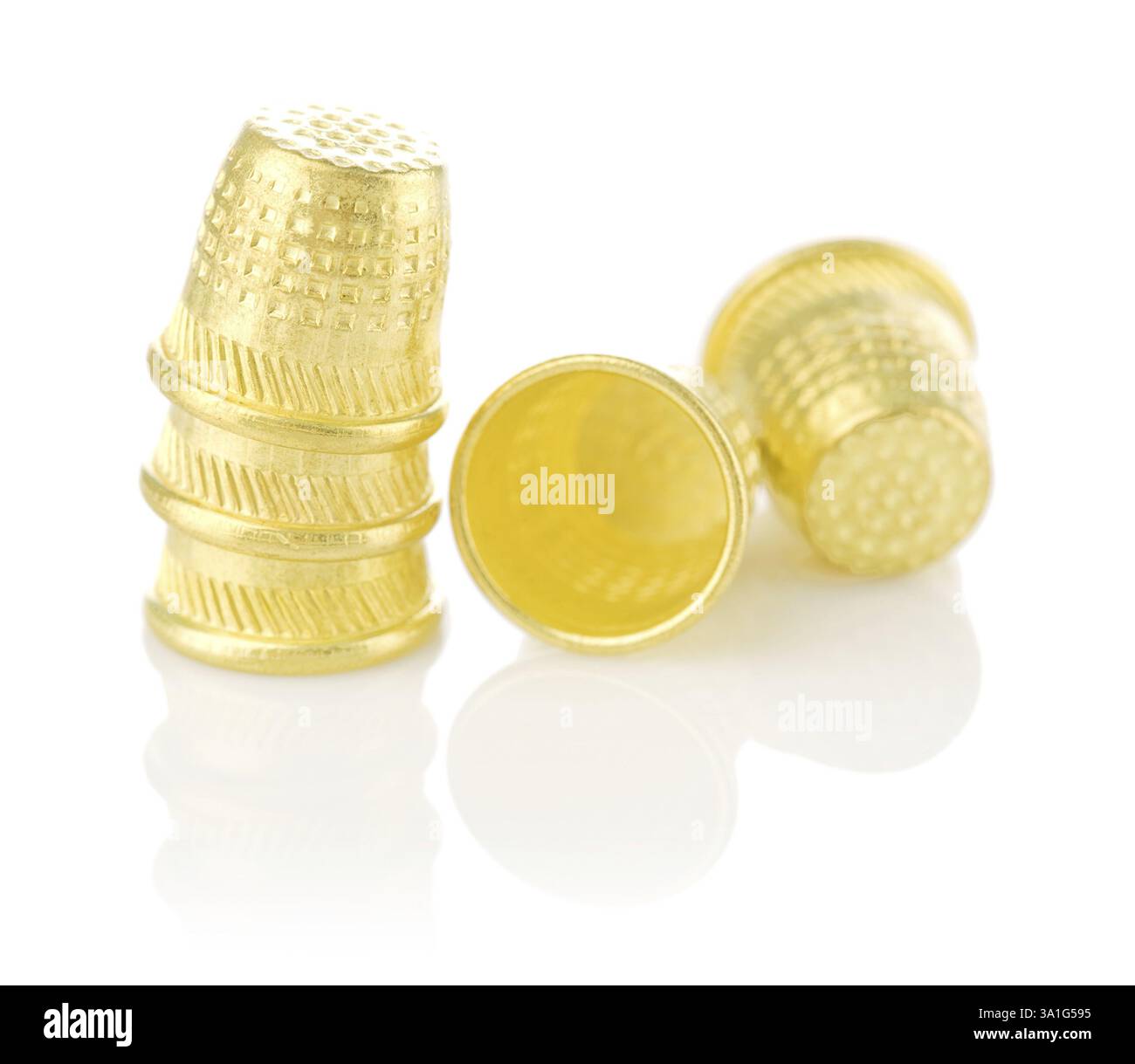 Golden thimbles hi-res stock photography and images - Alamy