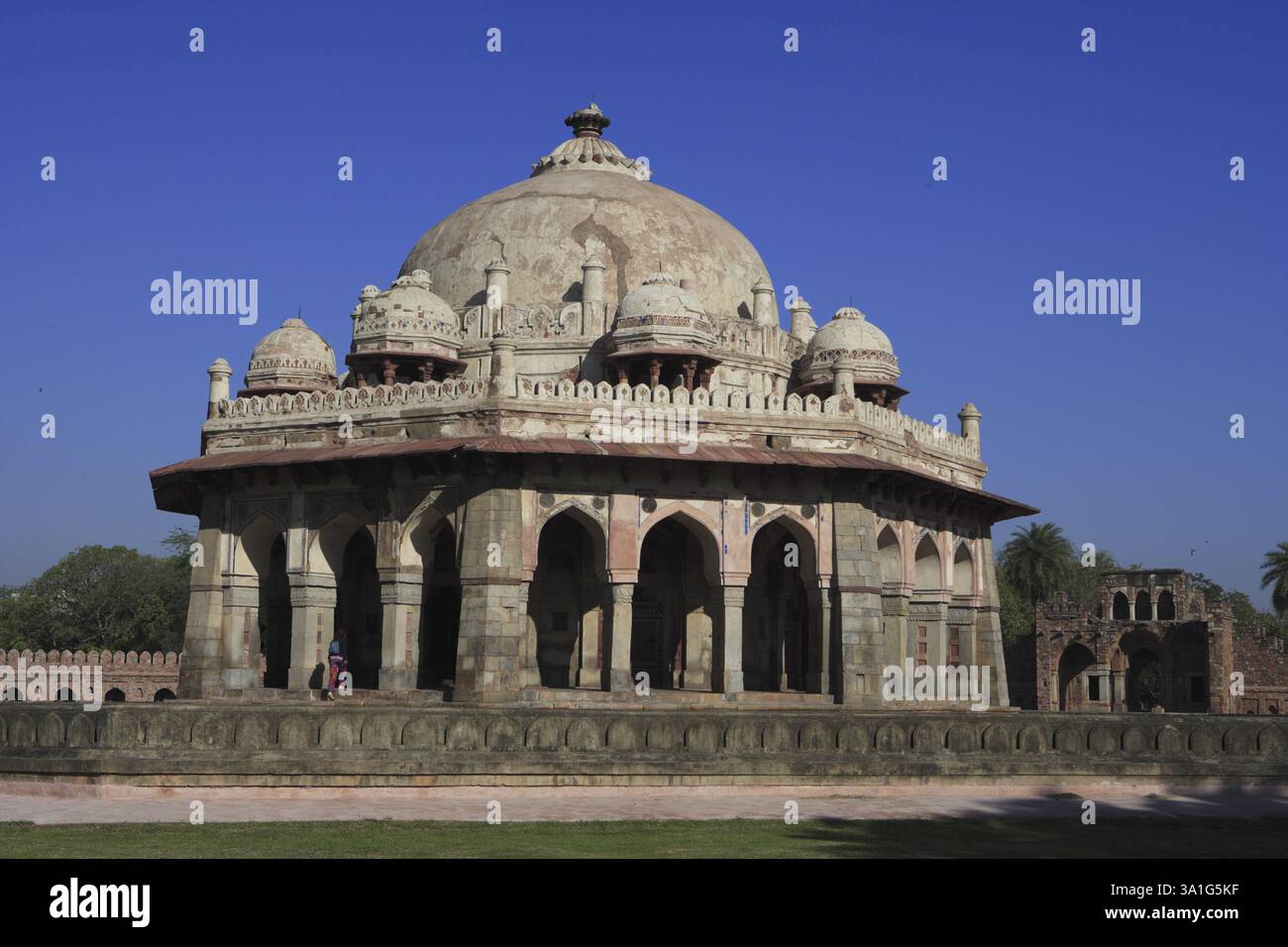 Isa Khan's tomb built in 1547 A.D. in Humayun's tomb complex made from ...