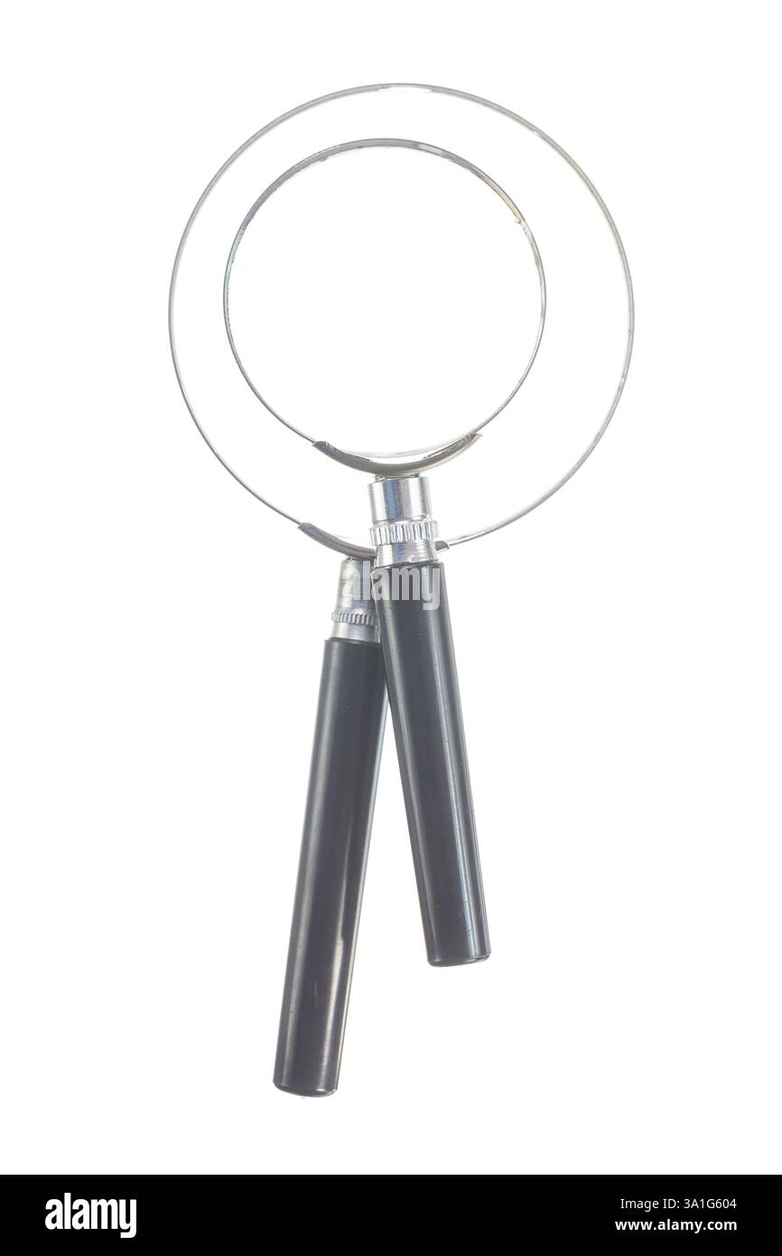 Magnifying glasses isolated on white Stock Photo - Alamy
