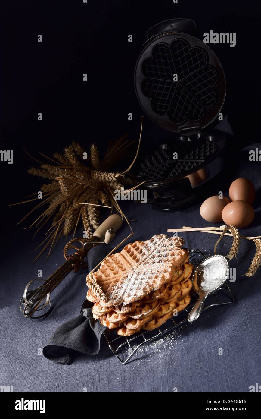 Waffle dishes hi-res stock photography and images - Alamy