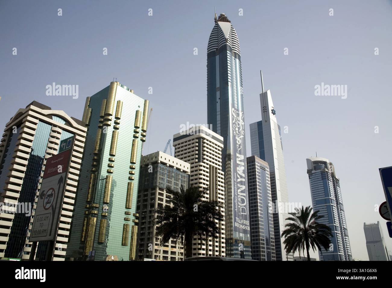 High rise buildings, Dubai Middle East UAE United Arab Emirates Stock ...