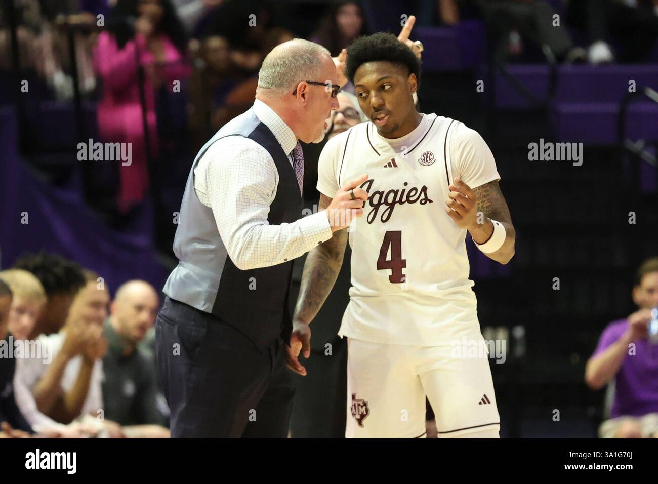 Baton Rouge, United States. 08th Mar, 2025. Texas A&M Aggies head coach ...