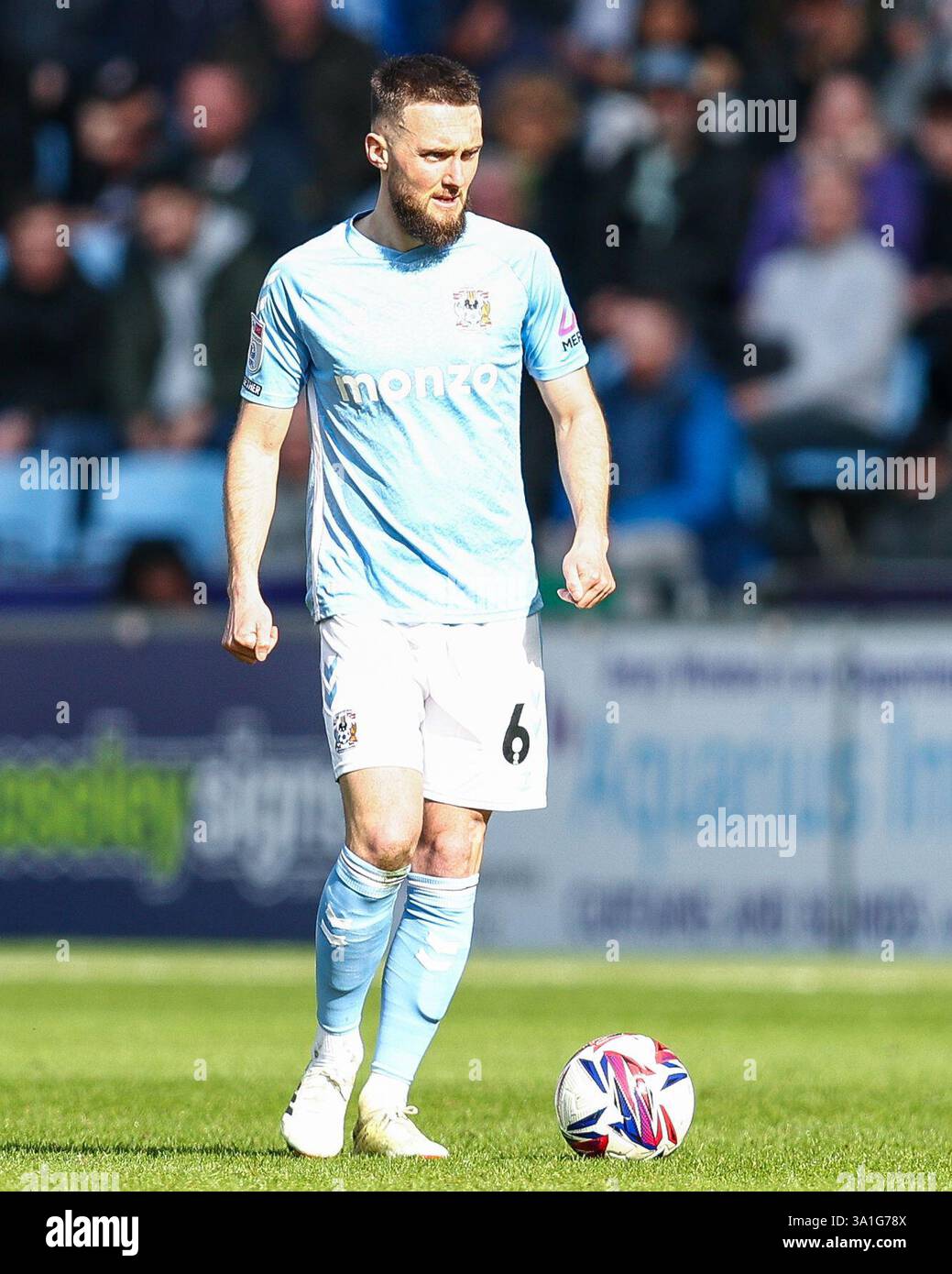 #6, Matt Grimes of Coventry City with the ball during the Sky Bet ...