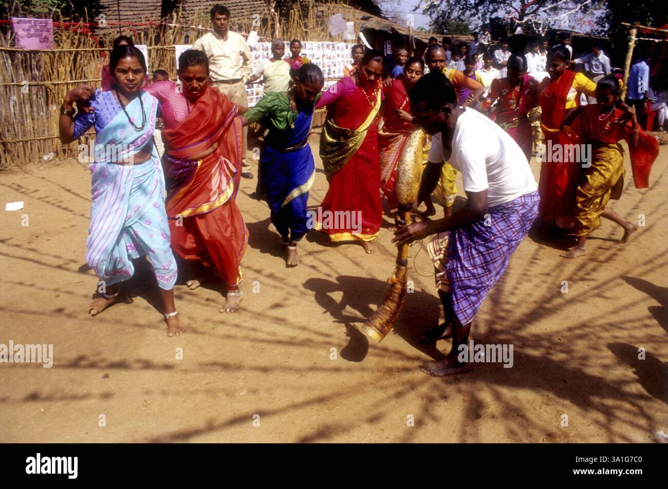 Dancers performing the vigorous, rhythmic and colourful Tarpa Dance one ...