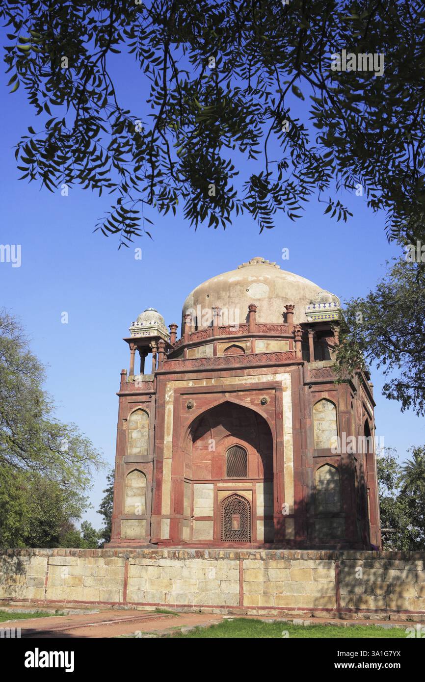 Barber's tomb in Humayun's tomb complex built in 1570 made from red ...