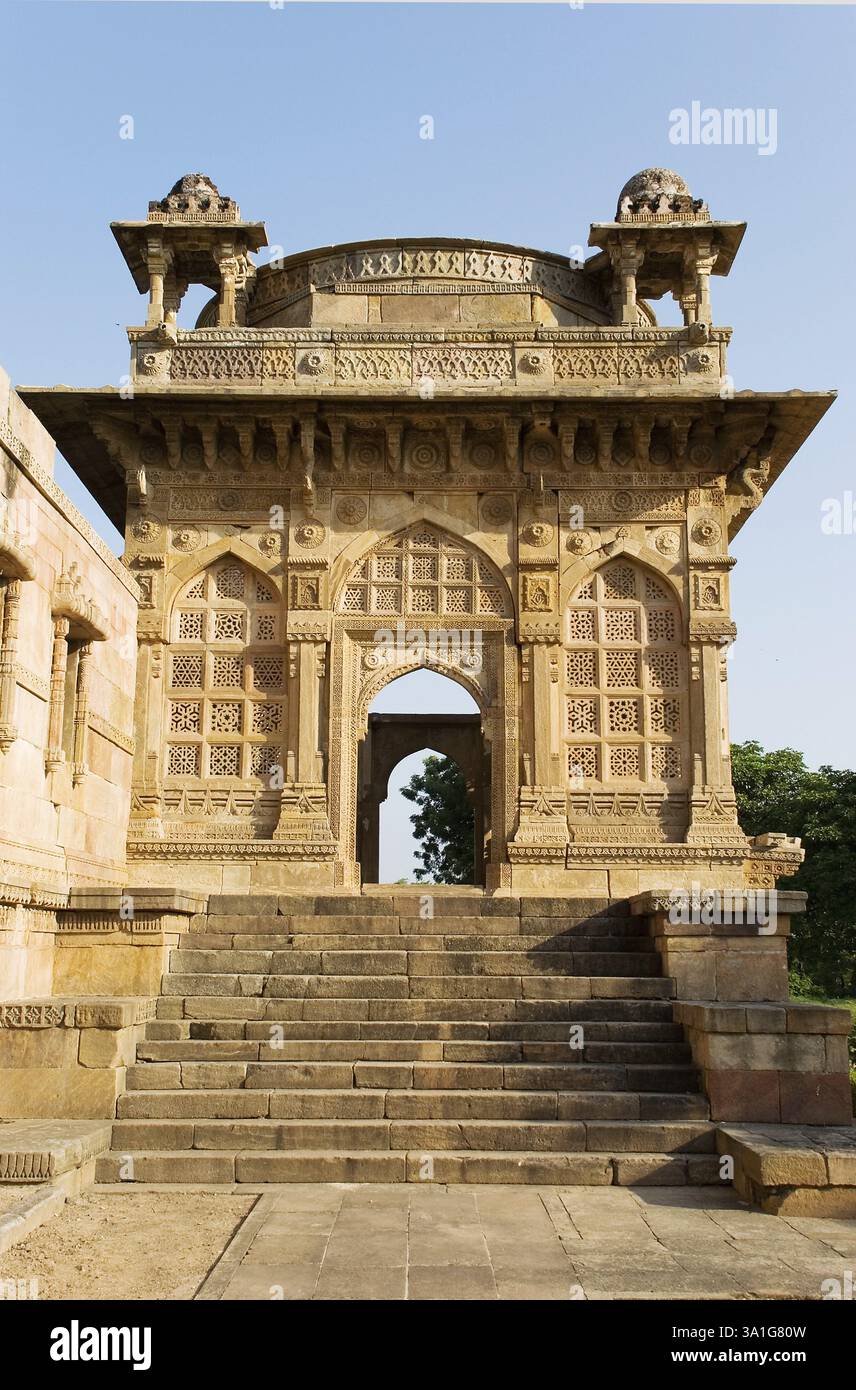 Champaner Pavagadh, entrance gate to Jami Masjid complex made of sand ...