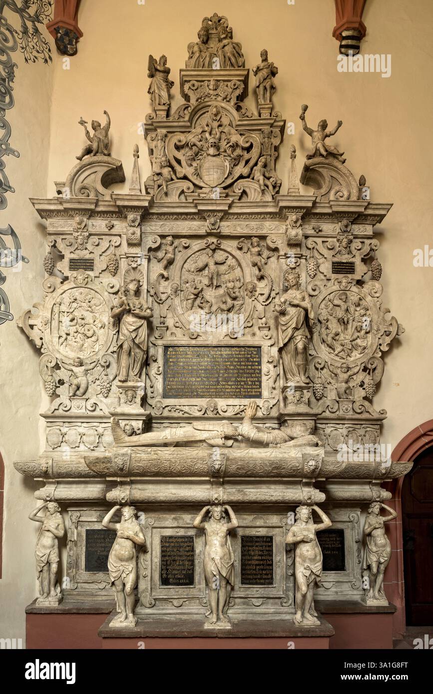 Protestant town church of the late Gothic period, funerary monument ...