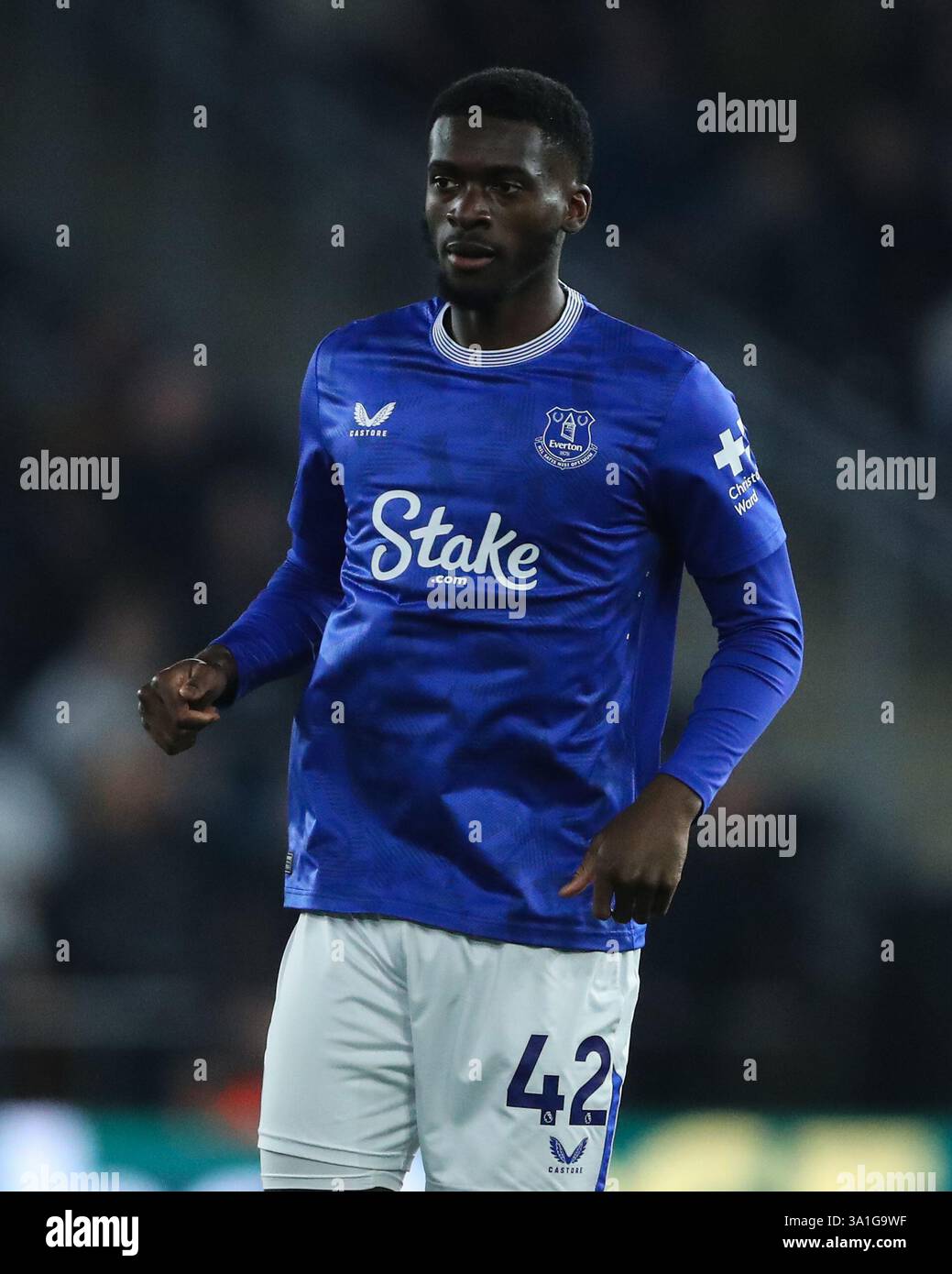 Tim Iroegbunam of Everton during the Premier League match Wolverhampton ...