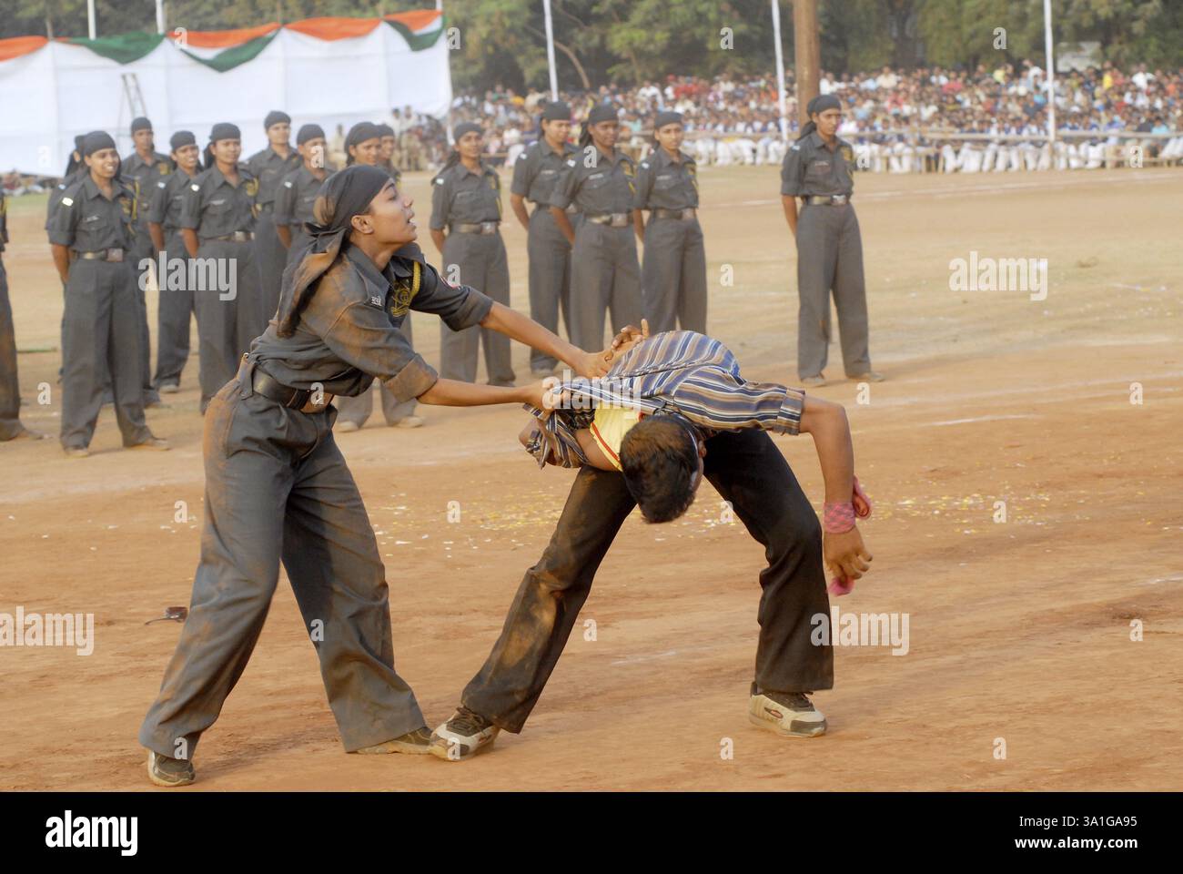 Women commandos demonstrate their Karate skills during the annual ...