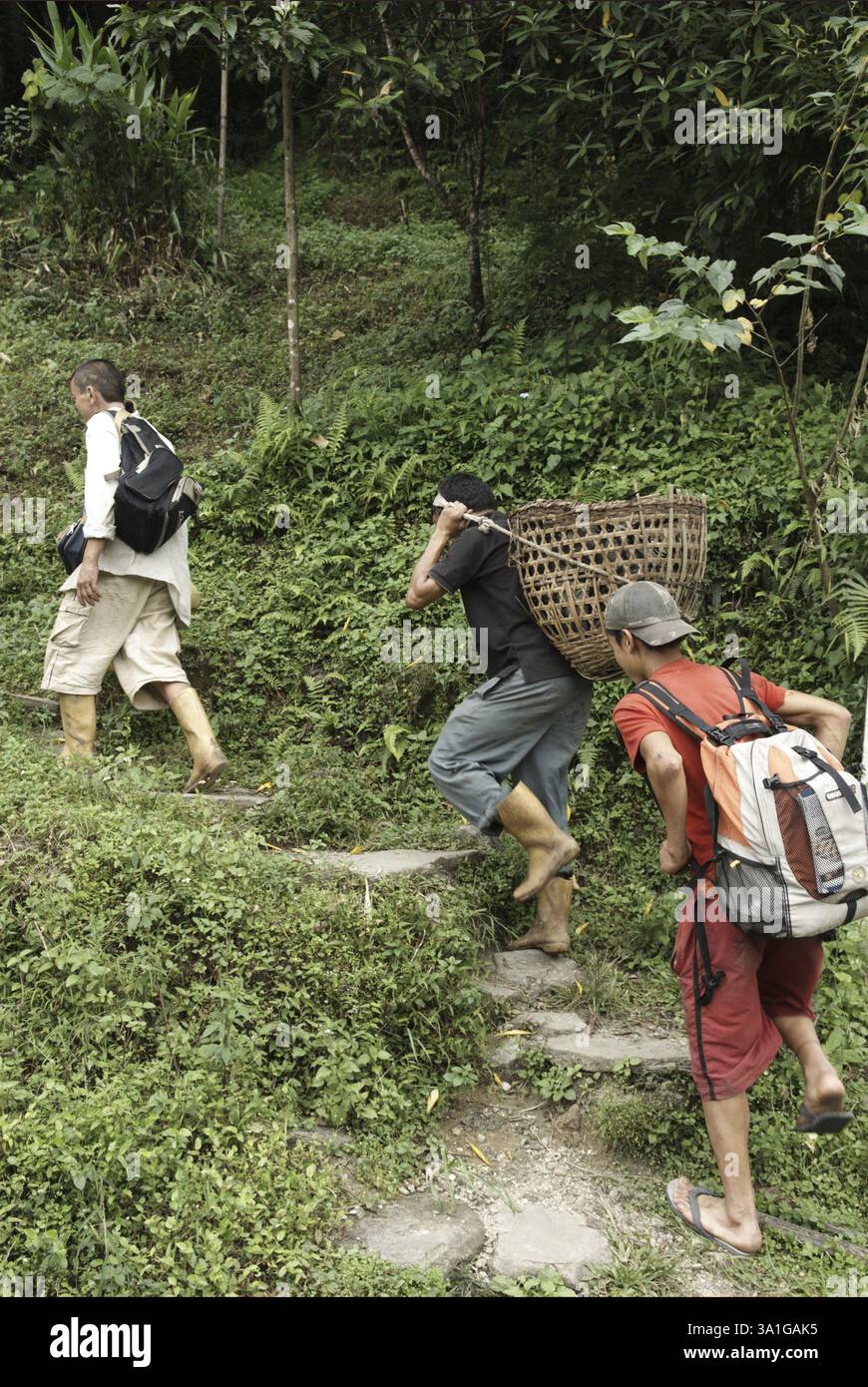 Rural men, Pastanga, Sikkim, India, Asia Stock Photo - Alamy