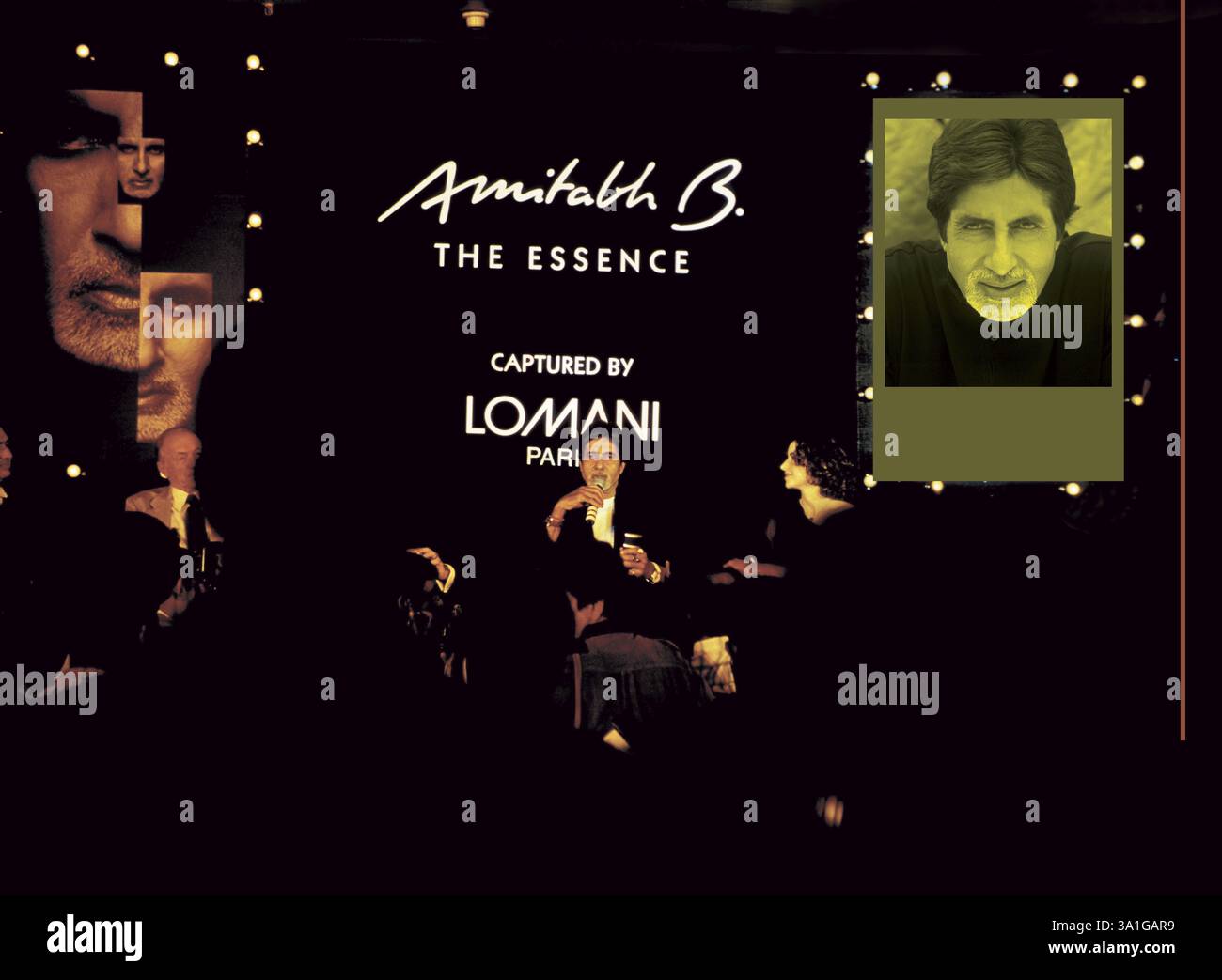 South Asian Indian Bollywood actor Amitabh Bachchan at the launch of ...