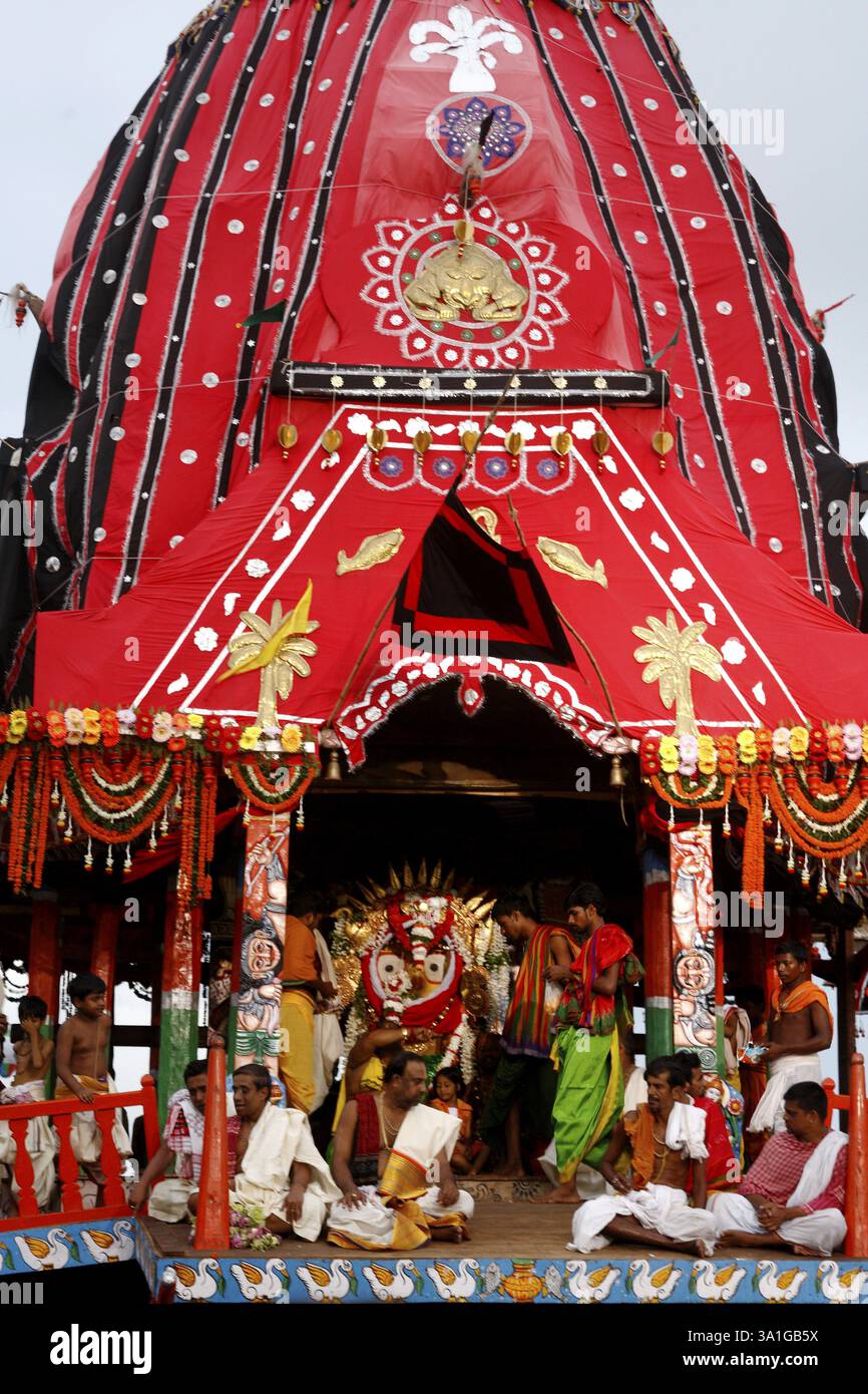Rath yatra or Cart festival of Jagannath, Puri, Orissa, India, Asia ...
