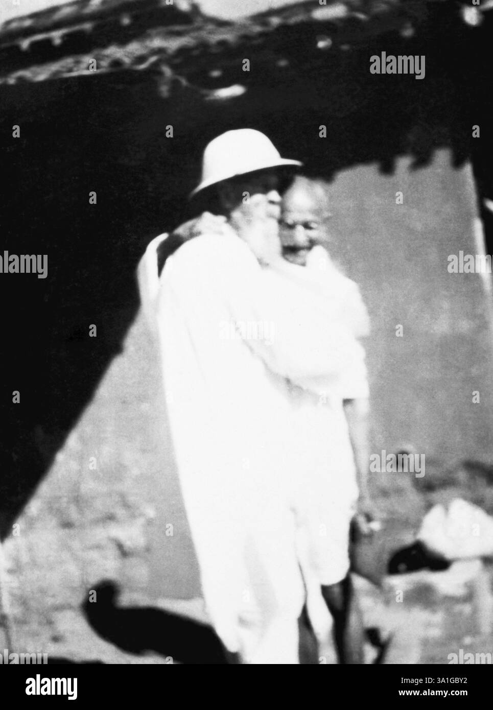 Mahatma Gandhi and CF Andrews at Sevagram Ashram, 1939 Stock Photo - Alamy