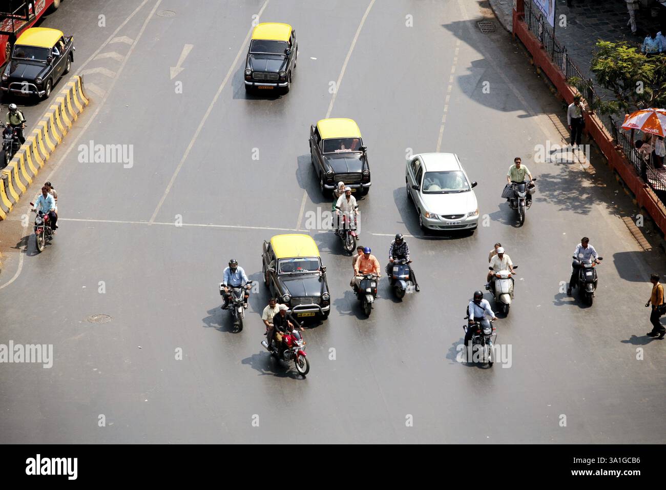 Traffic outside the Chhatrapati Shivaji Terminus (CST), Bombay now ...