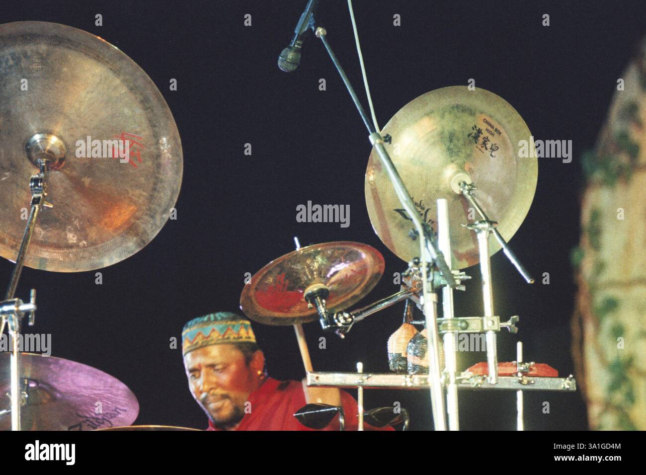South Asian Indian world renowned musician shivmani on drums, India NO ...