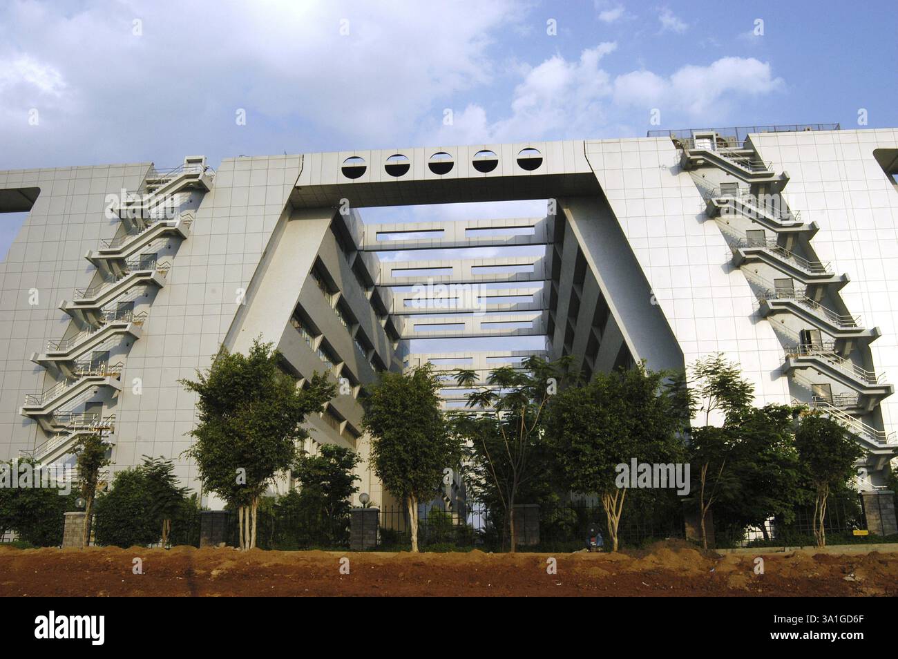 Modern buildings at Hi tech city in Hyderabad, Andhra Pradesh, India ...