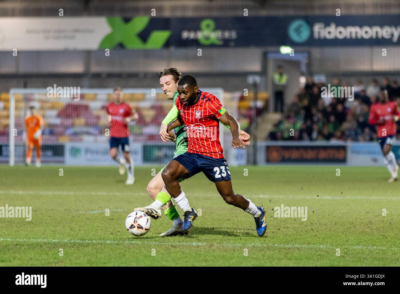 York, United Kingdom, 8 March 2025, Joe Felix at the York City VS ...