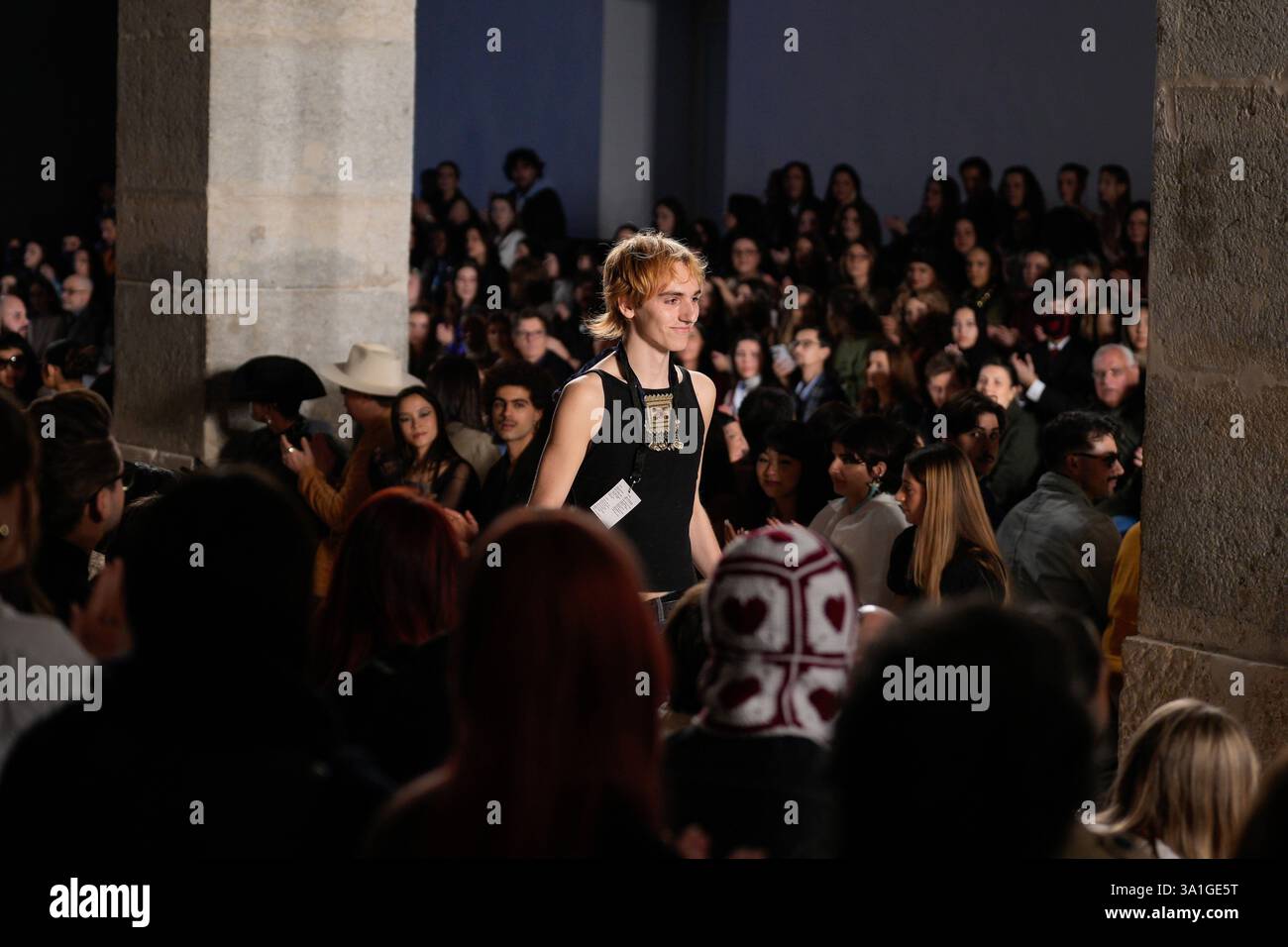 A model walks the runway during IED Graduate fashion show at Lisboa ...