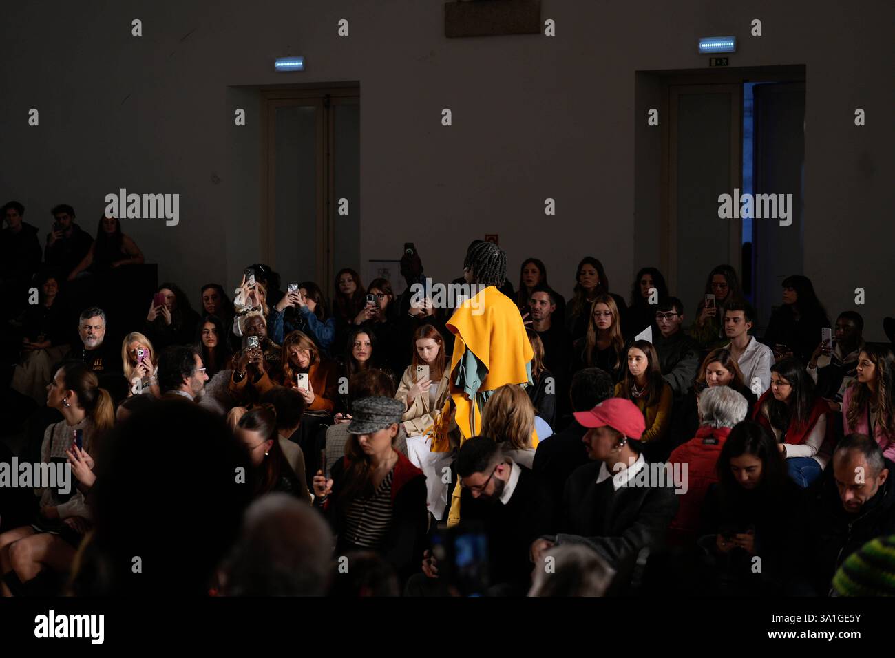 A model walks the runway during IED Graduate fashion show at Lisboa ...