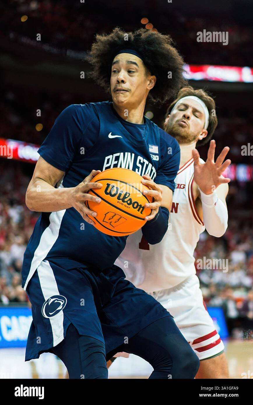 Madison, Wisconsin, USA. 8th Mar, 2025. Penn State's YANIC KONAN ...