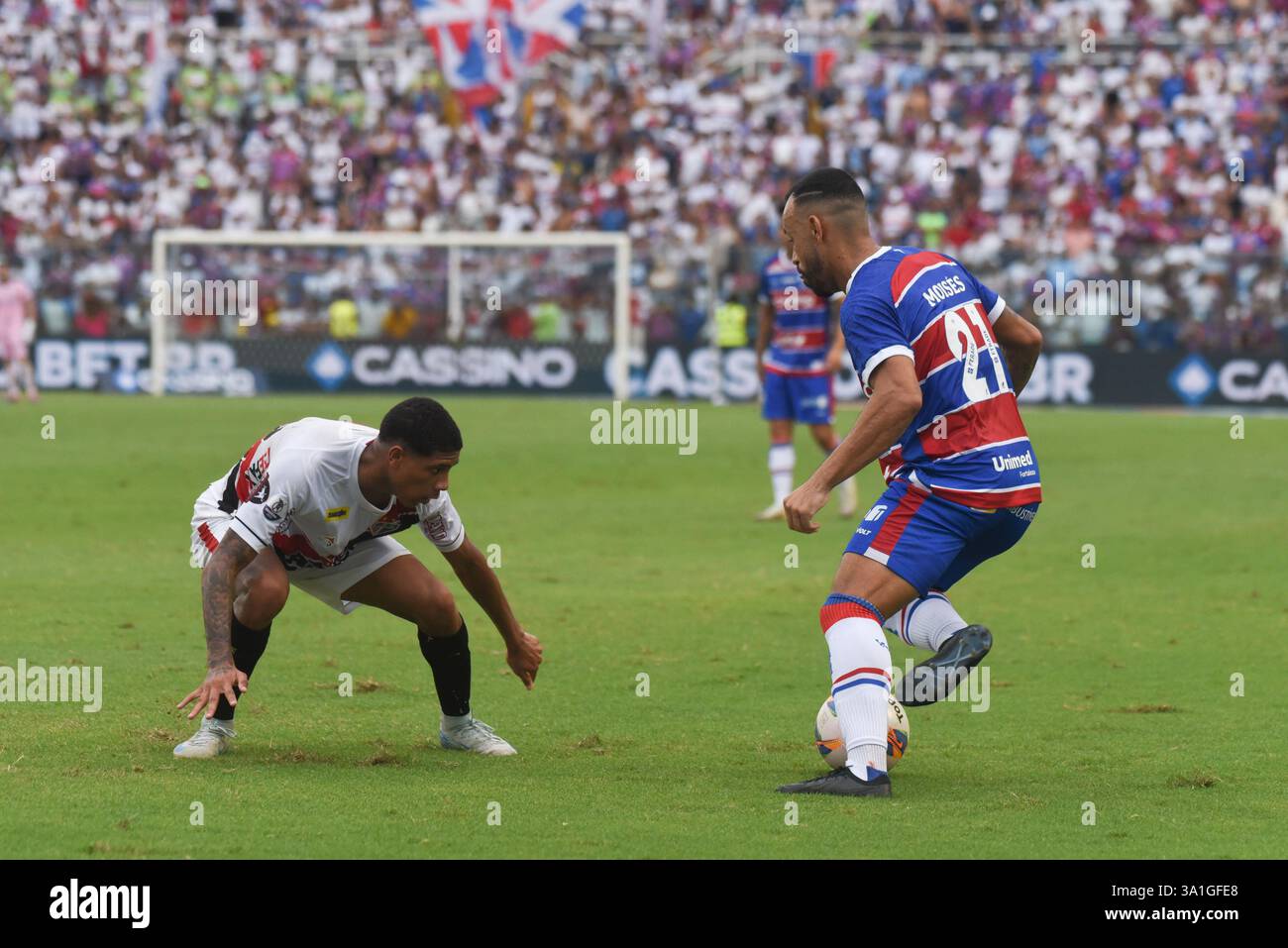 Moises of Fortaleza during the Campeonato Cearense football game ...