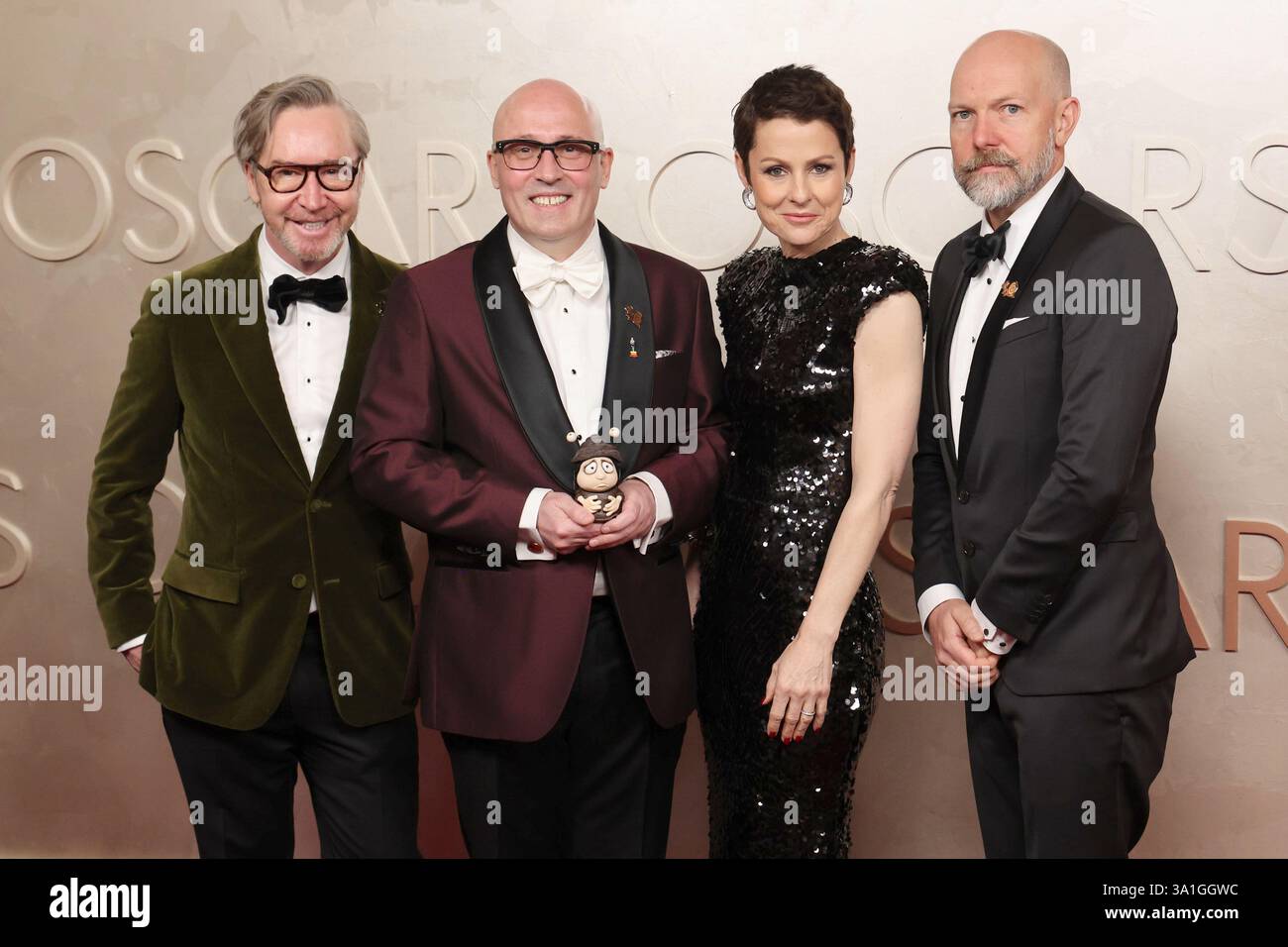 Los Angeles, USA. 2, March, 2025. Pictured left to right, Adam Elliot ...
