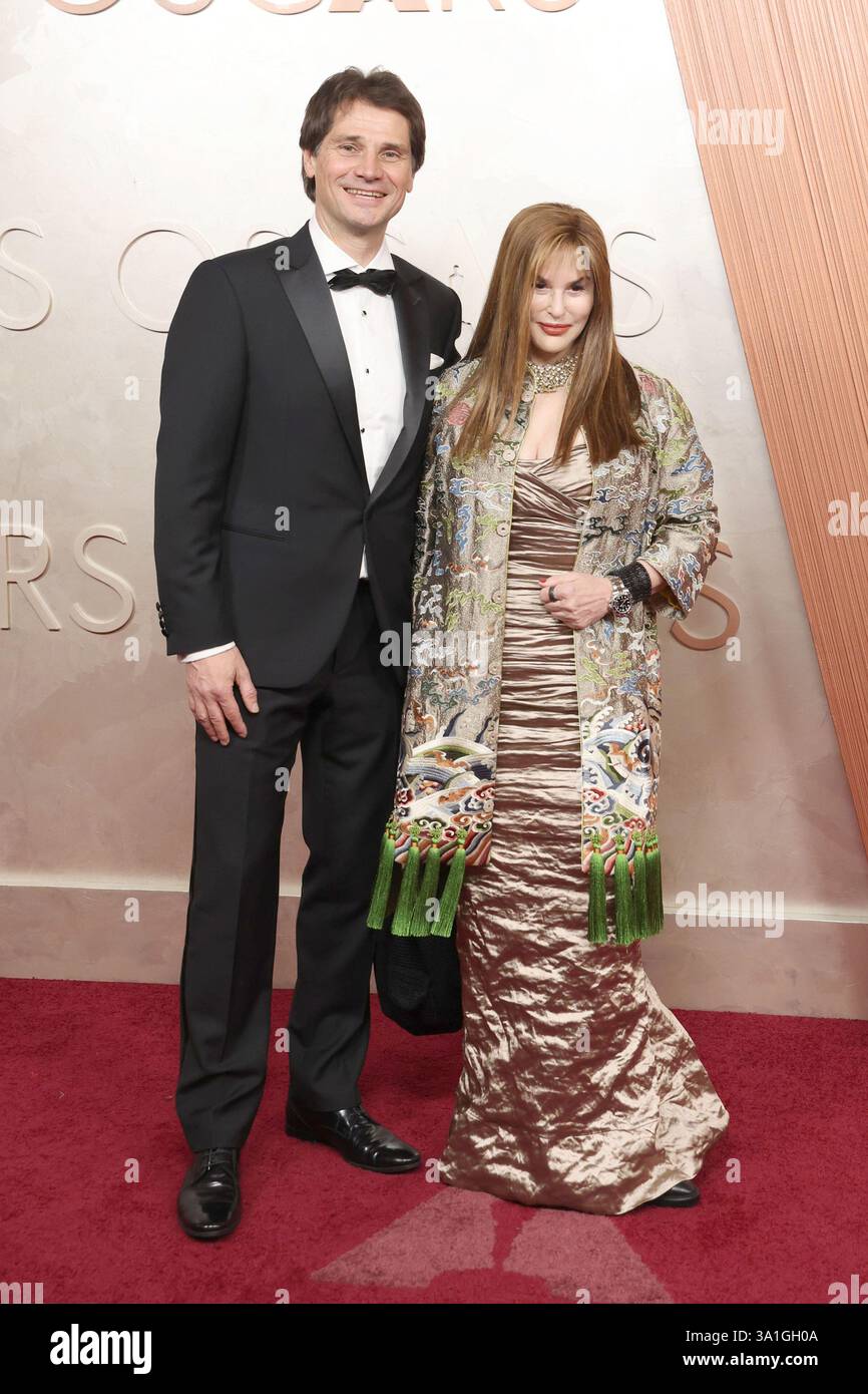 Los Angeles, USA. 2, March, 2025. Pictured left to right, Arnaud ...