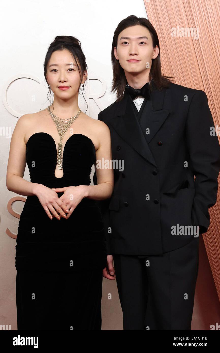 Los Angeles, USA. 2, March, 2025. Pictured left to right, Gia Kim, Sang ...