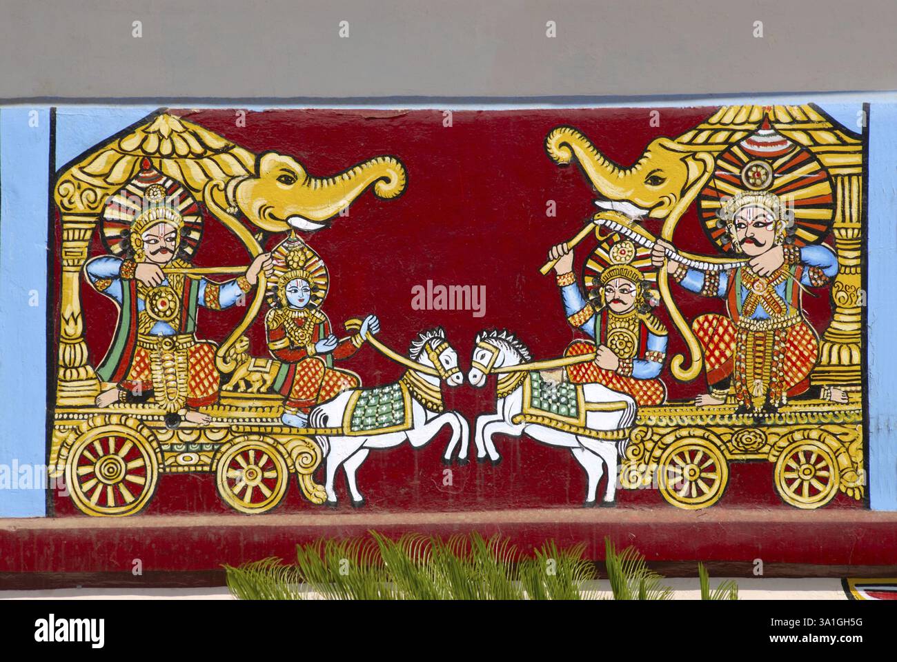 Battlefield kurukshetra lord krishna hi-res stock photography and ...