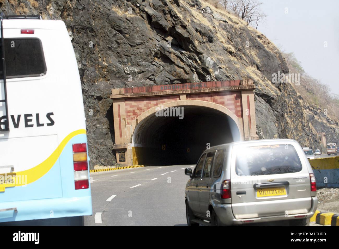 Adoshi tunnel on Mumbai-Pune expressway, Maharashtra, India, Asia Stock Photo - Alamy