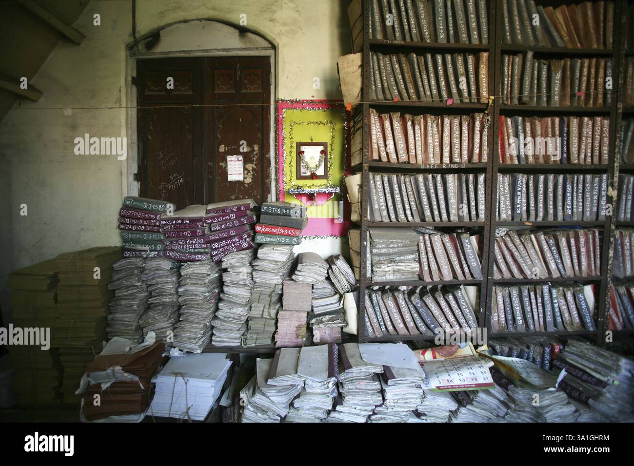 Old document at government office of Brihanmumbai Municipal Corporation ...