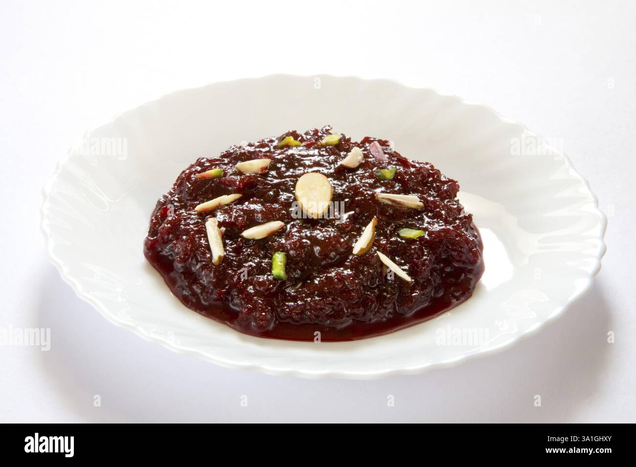 Indian food, sweet dessert chukandar lal salgum ka halwa vegetables ...