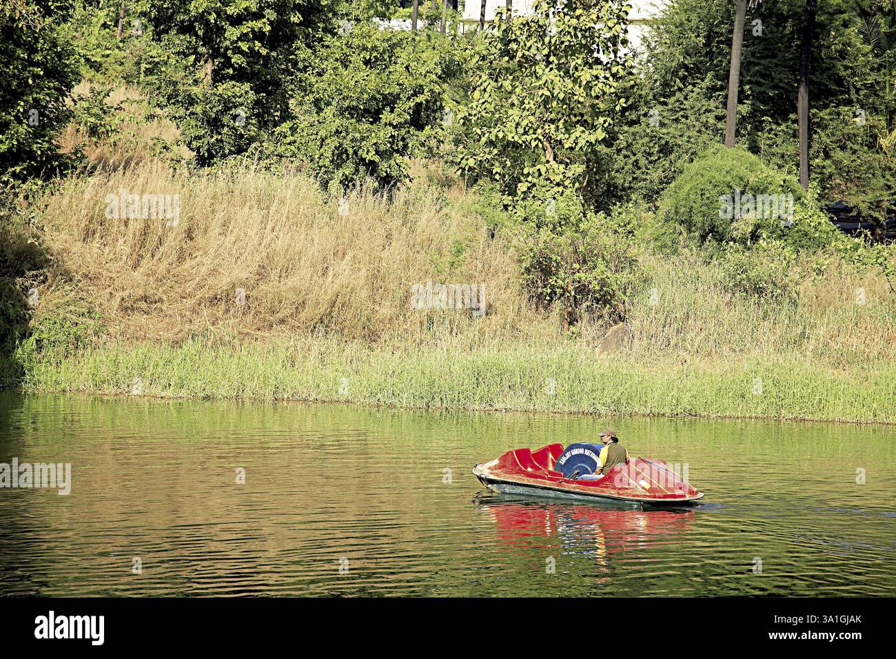 Boating in river view of Sanjay Gandhi National Park, Borivali, Bombay ...