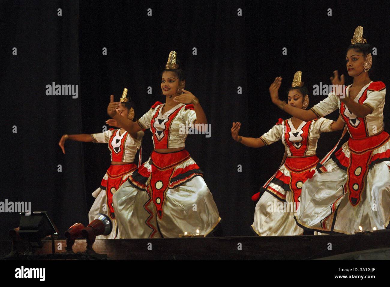 Pooja dance, a dance paying homage to the guardian deities and to the ...