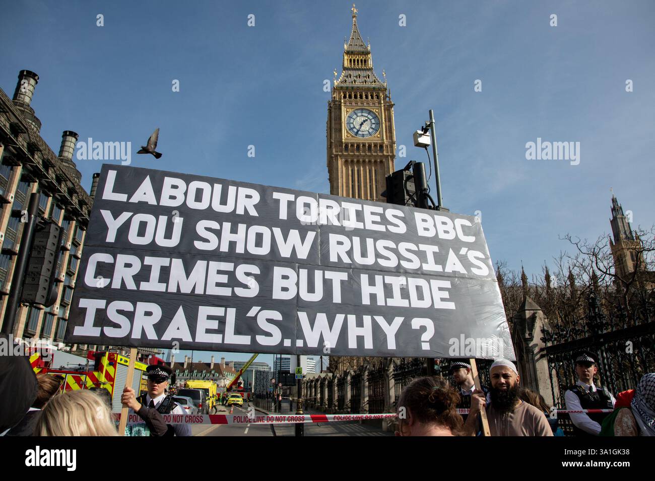 London, England, UK. 8th Mar 2025. Pro-Palestine protesters gathered in ...