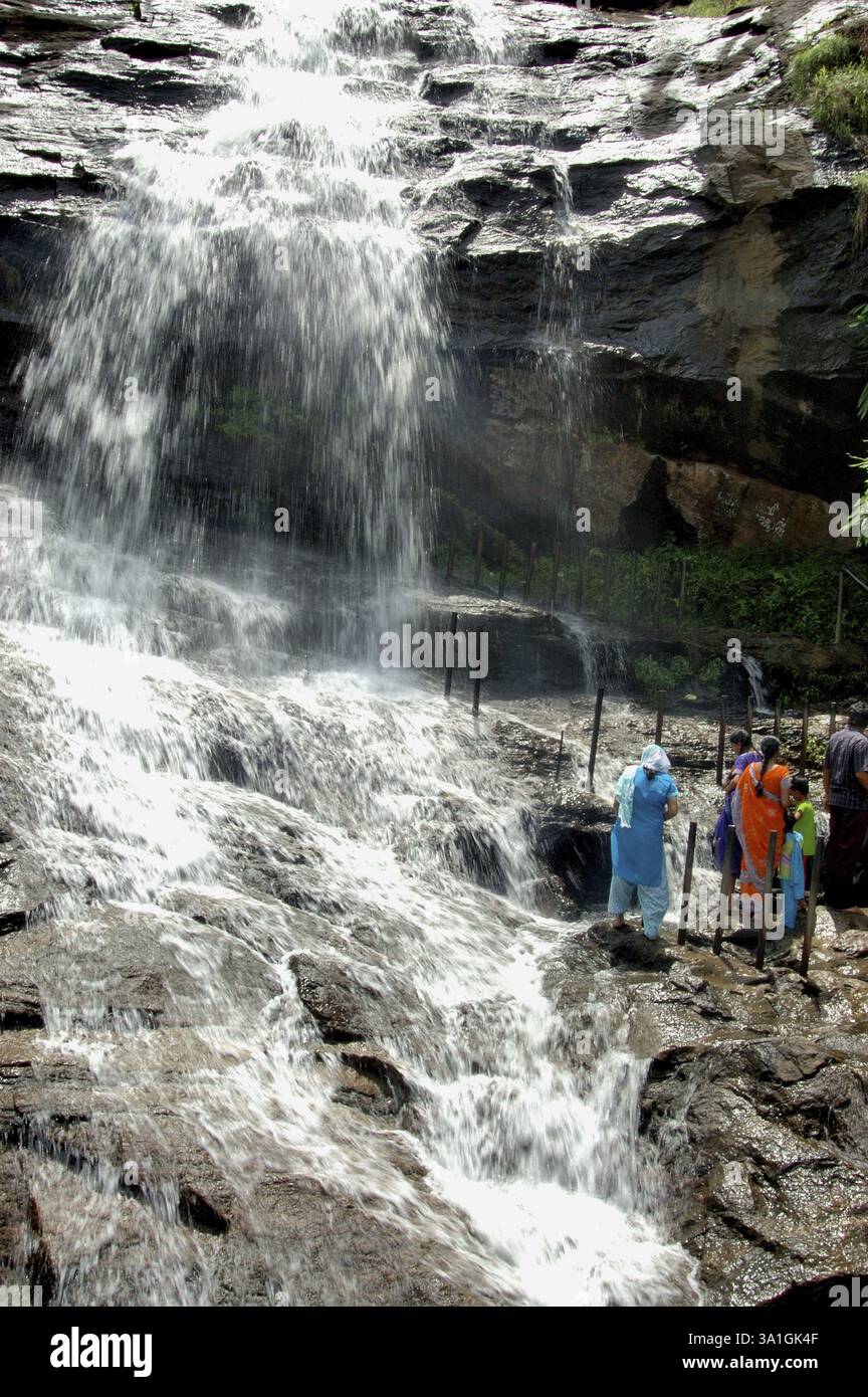 Wallara waterfall 45 KMS from Munnar, Tamil Nadu, India, Asia Stock ...