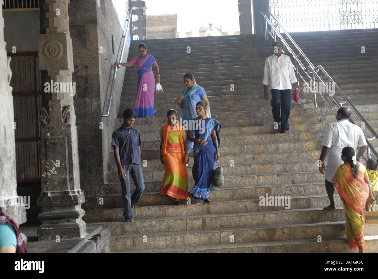 Sixty beautiful laid stone steps representing Hindu style of sixty ...