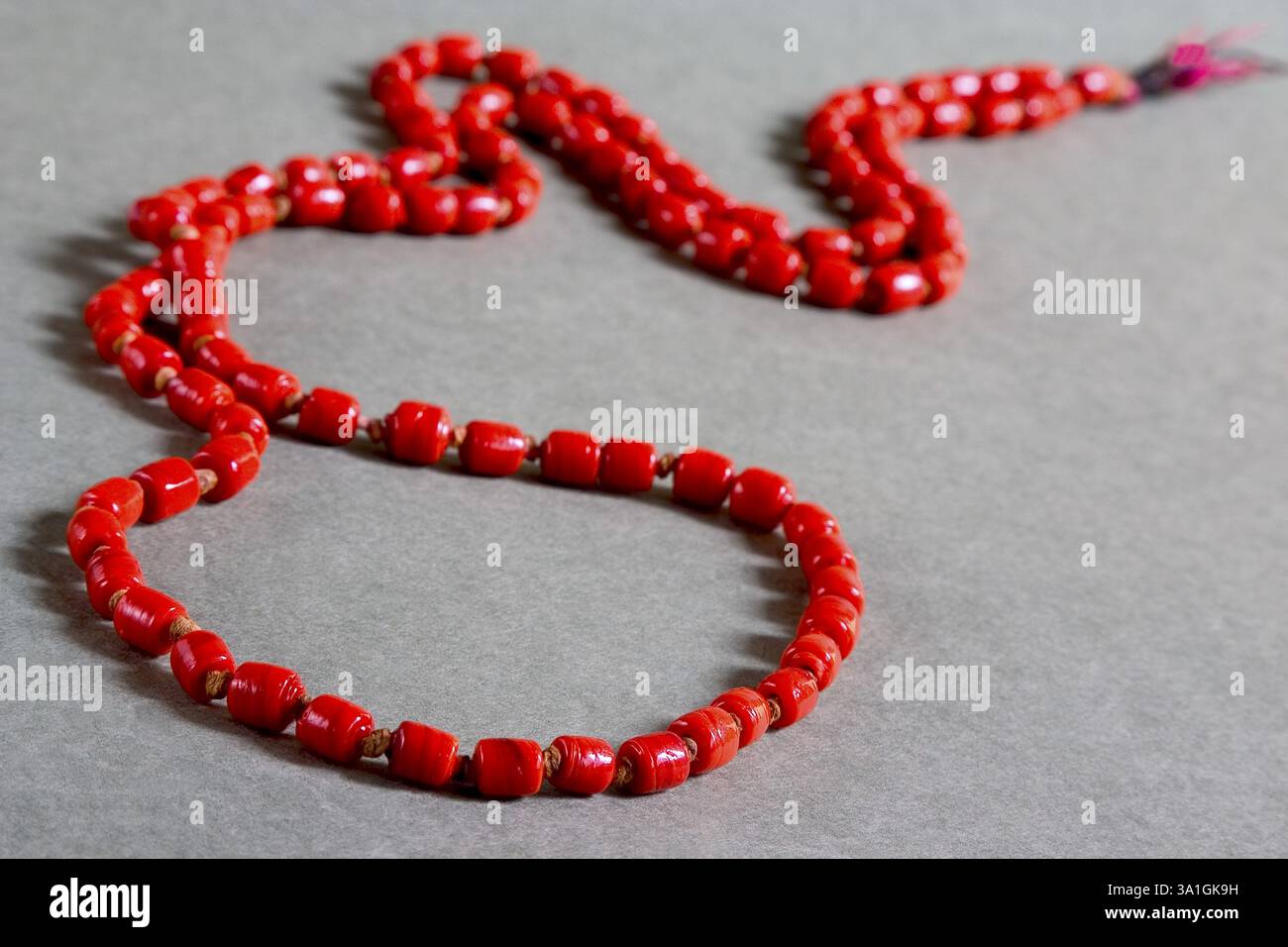 Gemstone moonga praval coral chanting prayer beads considered as holy ...