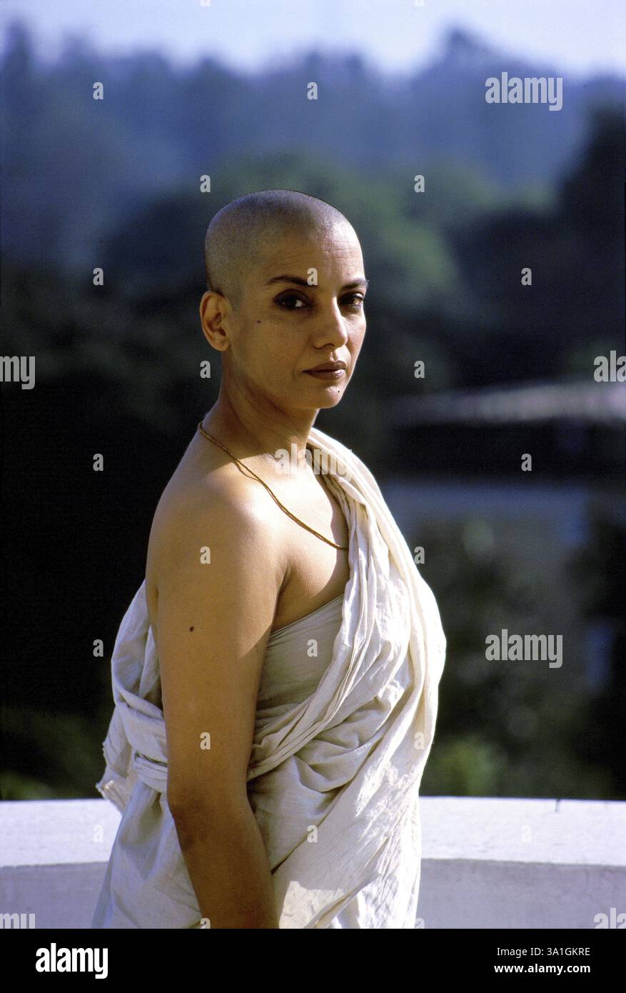 South Asian Indian Bollywood actress Shabana Azmi dressed as a widow ...