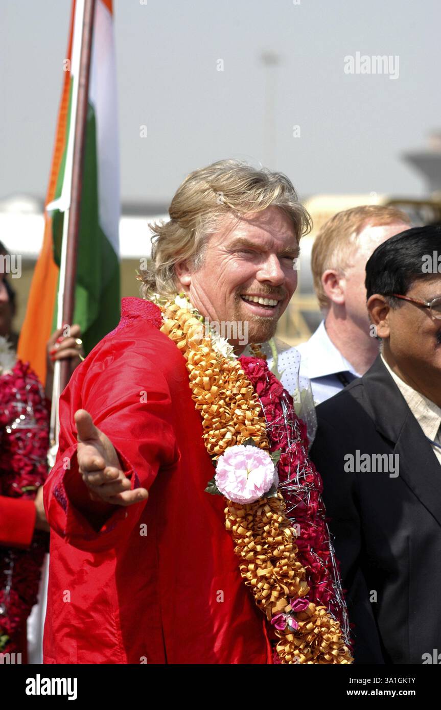 Owner of Virgin Atlantic Airways Richard Branson NO MR Stock Photo - Alamy