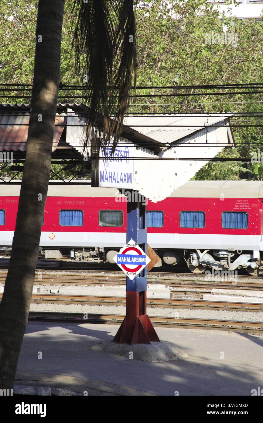 Mahalakshmi railway station, Bombay now Mumbai, Maharashtra, India ...