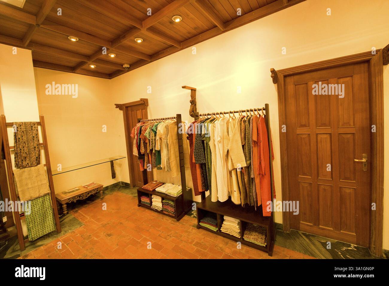 Traditional fabric shop, Kaniksha is a brand ambassador, Calcutta, West ...